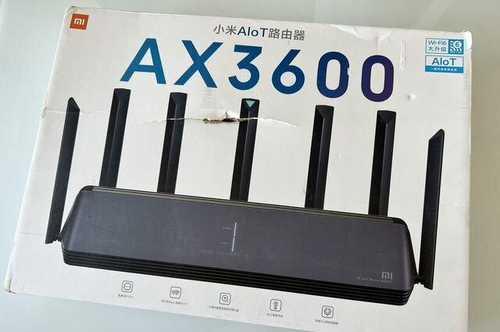 Wi-Fi роутер Xiaomi AIoT AX3600, черный