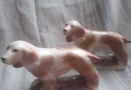 Фарфоровые статуэтки собак без клейма