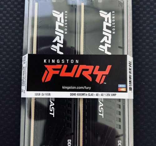 Оперативная память для пк fury DDR5 32Г5 6000мгц