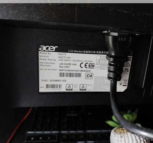 Монитор acer 27