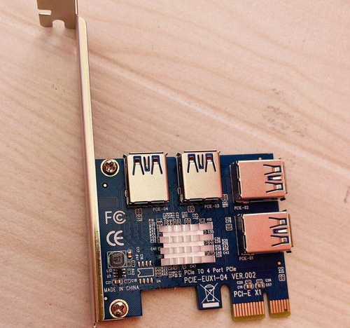 Разветвитель pci-e 4 usb