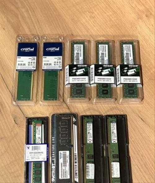Новые озу DDR3/4 для пк 8/32gb