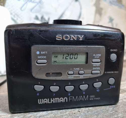 Кассетный плеер sony walkman wm-fx401