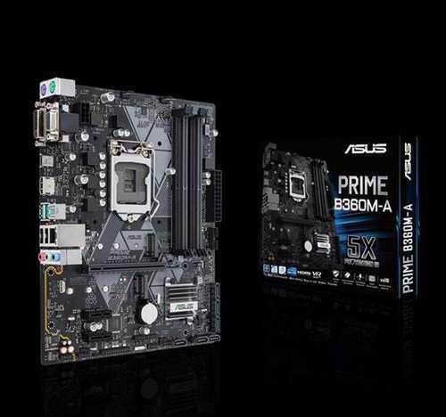 Asus Prime b360m-a + Intel Core i7 8700