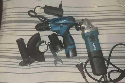 Ушм болгарка makita, шуруповерт makita
