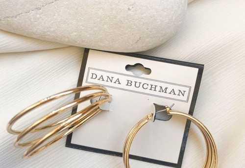 Новые серьги Dana Buchman тройные кольца