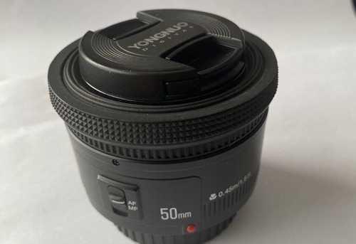 Продам объектив yongnuo 50mm f1,8 Автофокус