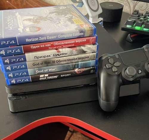 Sony playstation 4 slim 1tb бу с дисками