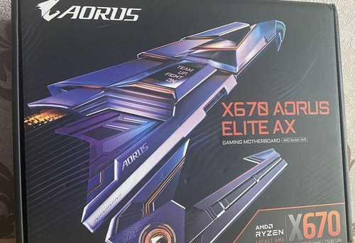 Материнская плата Aorus X670 elite ax