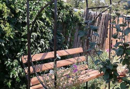 Арка садовая со скамейкой