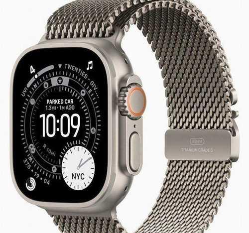 Смарт-часы Apple Watch Ultra 3 (2025),GPS Cellular,49мм, Natural Titan w Natural Tit Milanese Loop S