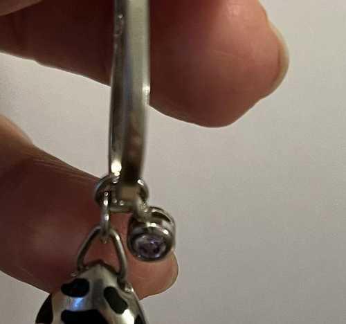 Серебряные серьги Италия