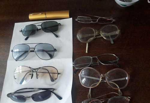 Солнцезащитные очки и на+, оправы металлические
