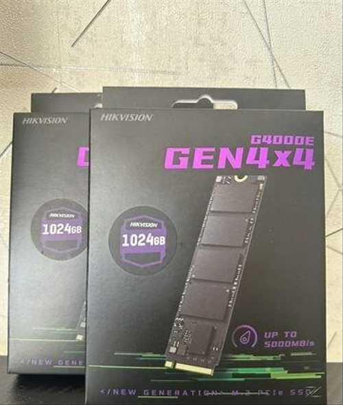 Новый SSD Hikvision G4000E 1 тб (pcie 4.0)