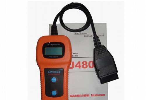 Диагностический сканер U480 OBD 2 CAN