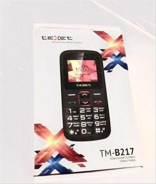 Телефон teXet тм В217