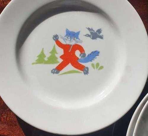 Детские тарелки СССР винтаж