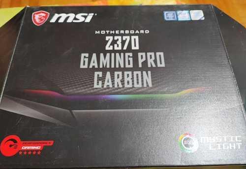 Материнская плата MSI Z370 gaming PRO carbon