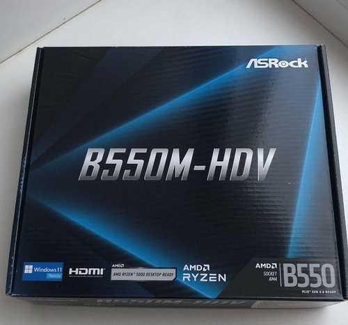 Материнская плата Asrock B550M-HDV на гарантии