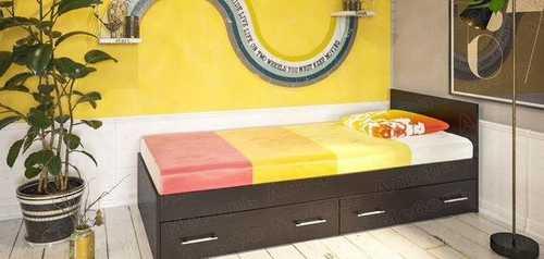 Кровать ортопедическая с ящиками Стандарт 90х200