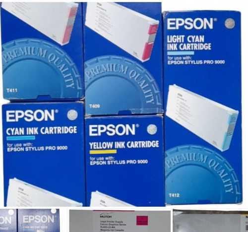 Струйные картриджи epson, mutoh