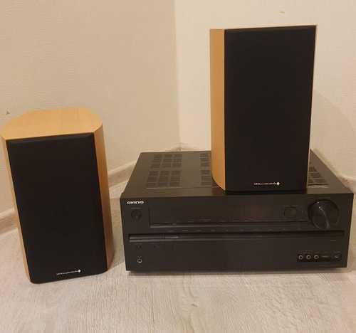 Av ресивер onkyo TX-NR579. Колонки Wharfedale 9.1