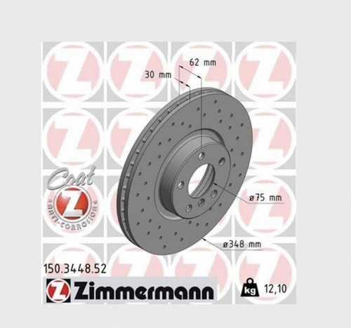 Диск тормозной BMW X5(E70)(F15) /X6(E71)(F16)