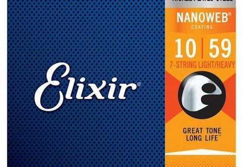 Струны Elixir 12074 NanoWeb Light/Heavy 10-59