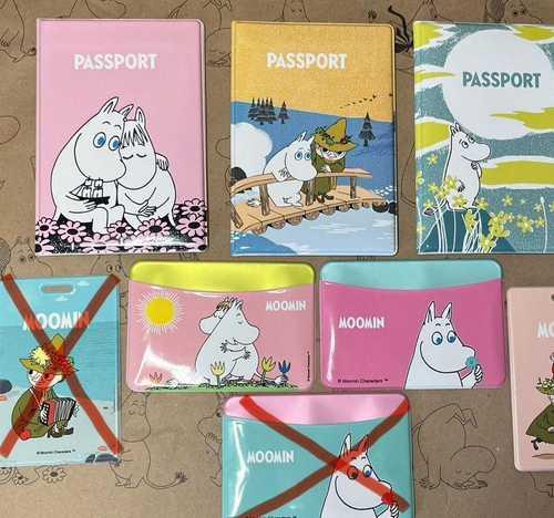 Обложки на паспорт и проездной Moomin