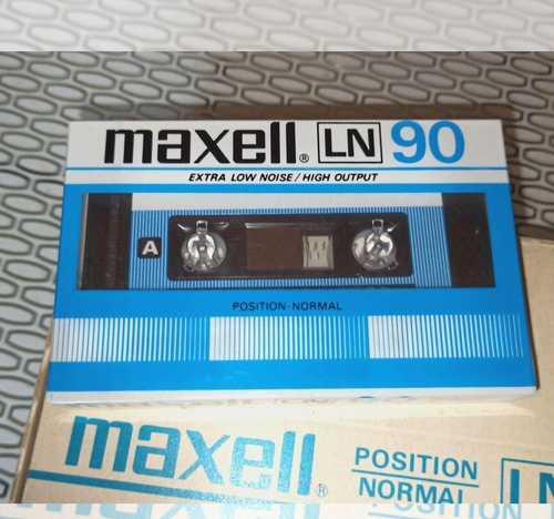 Аудиокассета Maxell LN 90 Made in Japan запечатанн