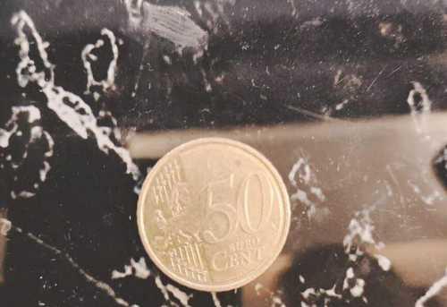 Монета 50 евроцентов
