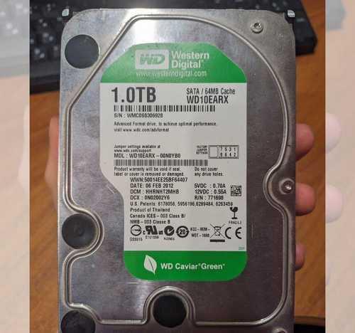 Жесткий диск Western Digital 1 тб WD10earx