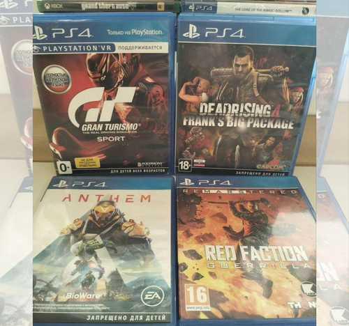 PS4 Dead Rising/ Red Faction/ Gran Turismo/ Anthem