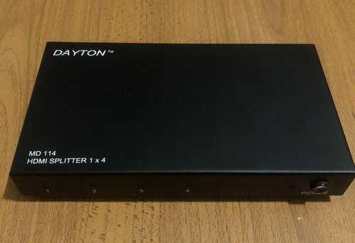 Сплиттер hdmi 1 вход 4 выхода MD-114 1080P Dayton