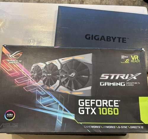 Видеокарта gtx 1060 6gb asus strix