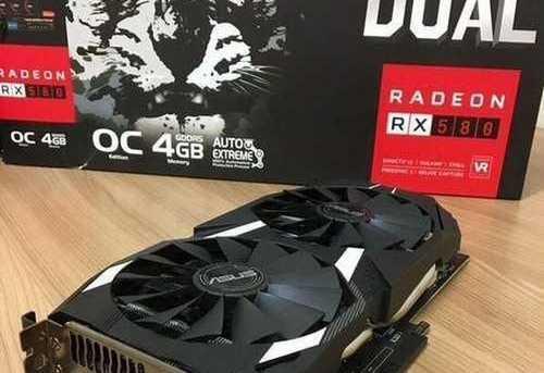 Видеокарта rx580 8gb Asus Dual