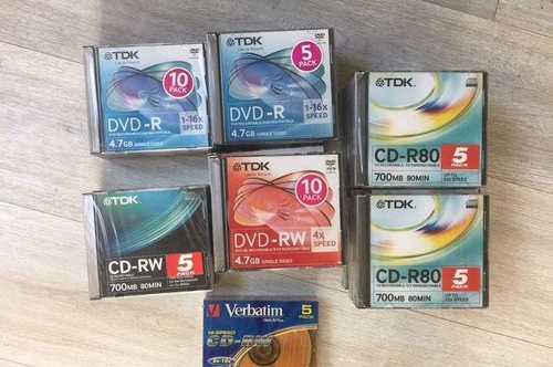 DVD-r, DVD-rw, CD-r, CD-rw болванки