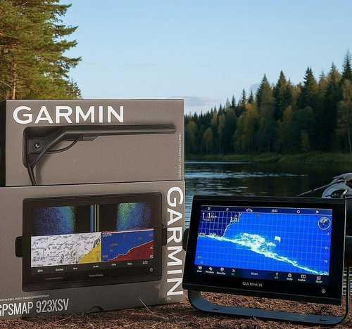 Эхолот Garmin Gpsmap 923 c датчиком GT 56