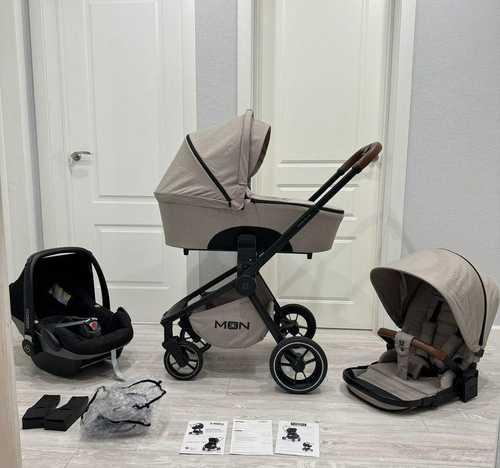 Коляска moon resea 3 в 1 + автолюльку maxi cosi