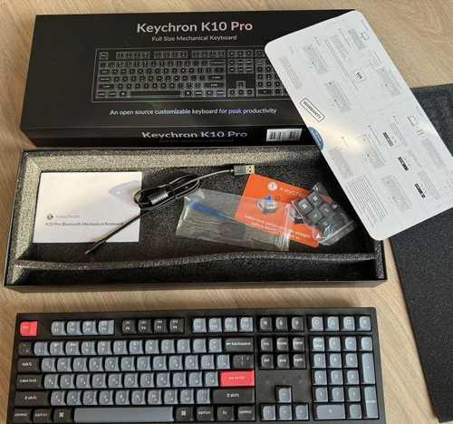 Механическая клавиатура Keychron K10 Banana switch