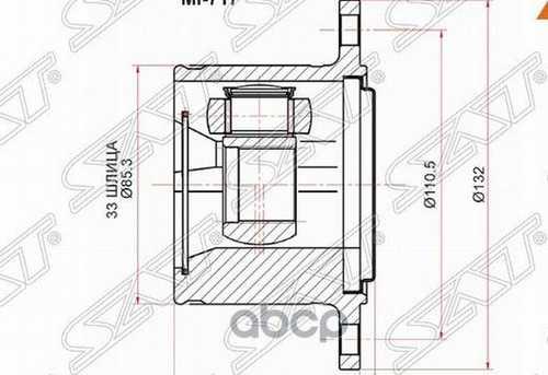 ШРУС внутренний RH mitsubishi pajero/montero V6