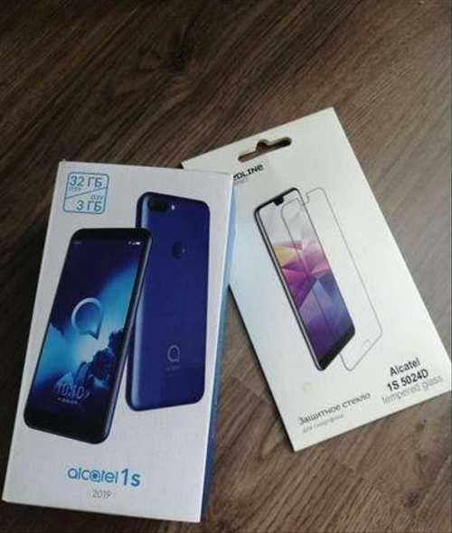 Мобильный телефон Alcatel 1S 2019 +защитное стекло