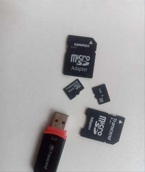 Карты памяти micro SD адаптеры USB