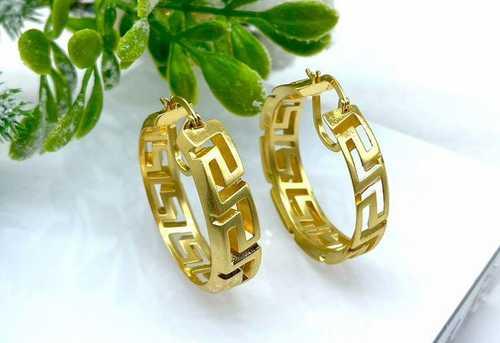Серьги Versace Версаче шикарные (premium)
