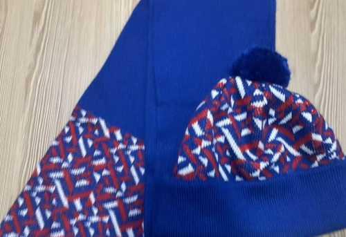 Комплект шапка и шарф+варежки