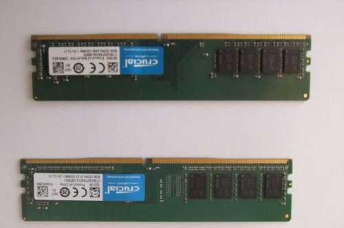 Оперативная память Crucial 8 гб DDR4, 2400 мгц