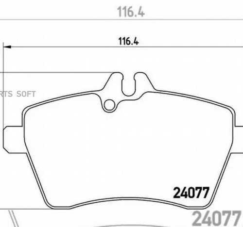 Колодки тормозные дисковые передн. mercedes-benz A-class (W169) 09/04-06/12 / mercedes-benz B-class