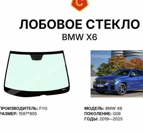 Лобовое стекло на BMW X6 (2019 - 2025) FYG