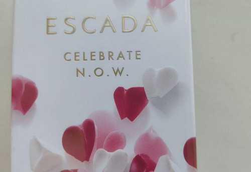 Парфюмерная вода Escada celebrate n.o.w