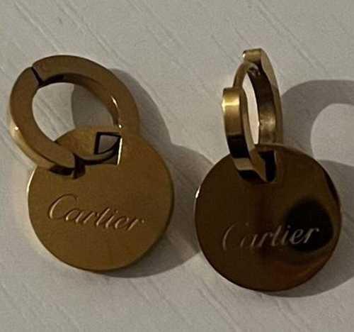 Серьги бижутерия cartier